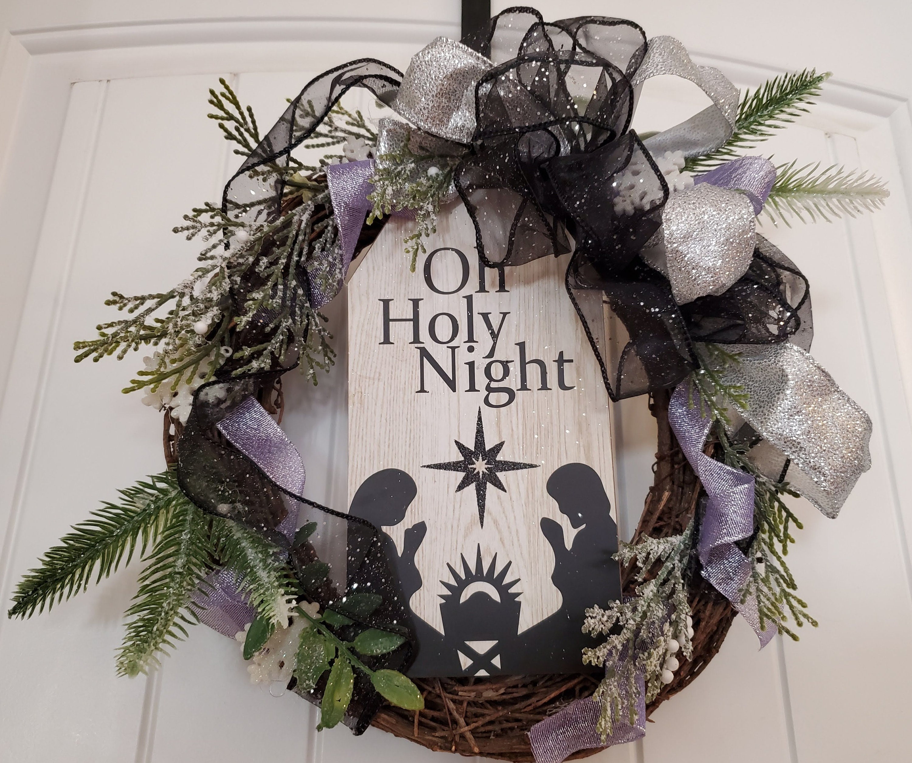 Christmas Wreath Nativity Holiday Decorating Christmas Gifts Mary ...