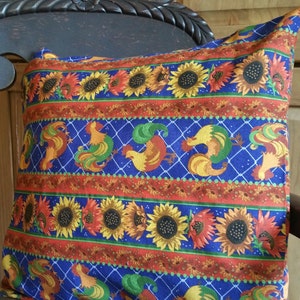 French Country Tuscan Throw Pillow Cover Rooster Paris Farmhouse Paris ...