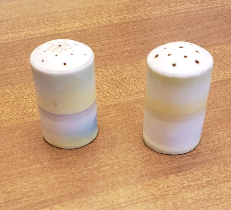Ceramic Salt and Pepper Shaker Set, Landscaped Trees and Countryside ...