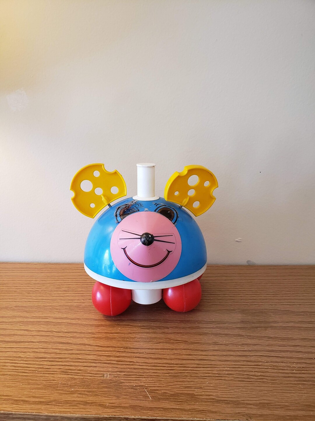 Ohio Arts Toy Traveling Push Mouse With Spinning Yellow Ears and ...