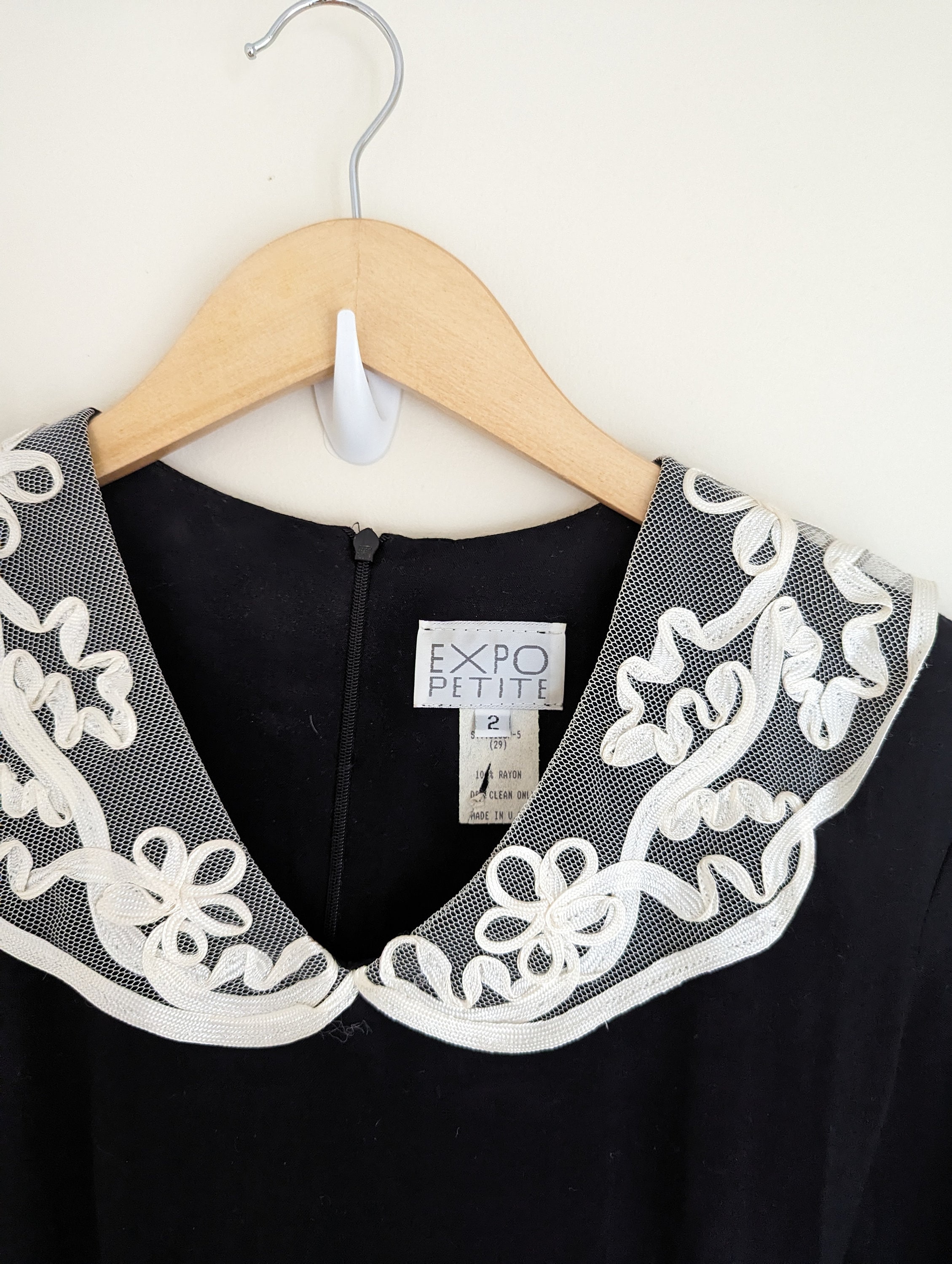 Vintage 80s Dark Academia Goth Nun Dress - Modest Schoolgirl Maxi Dress ...