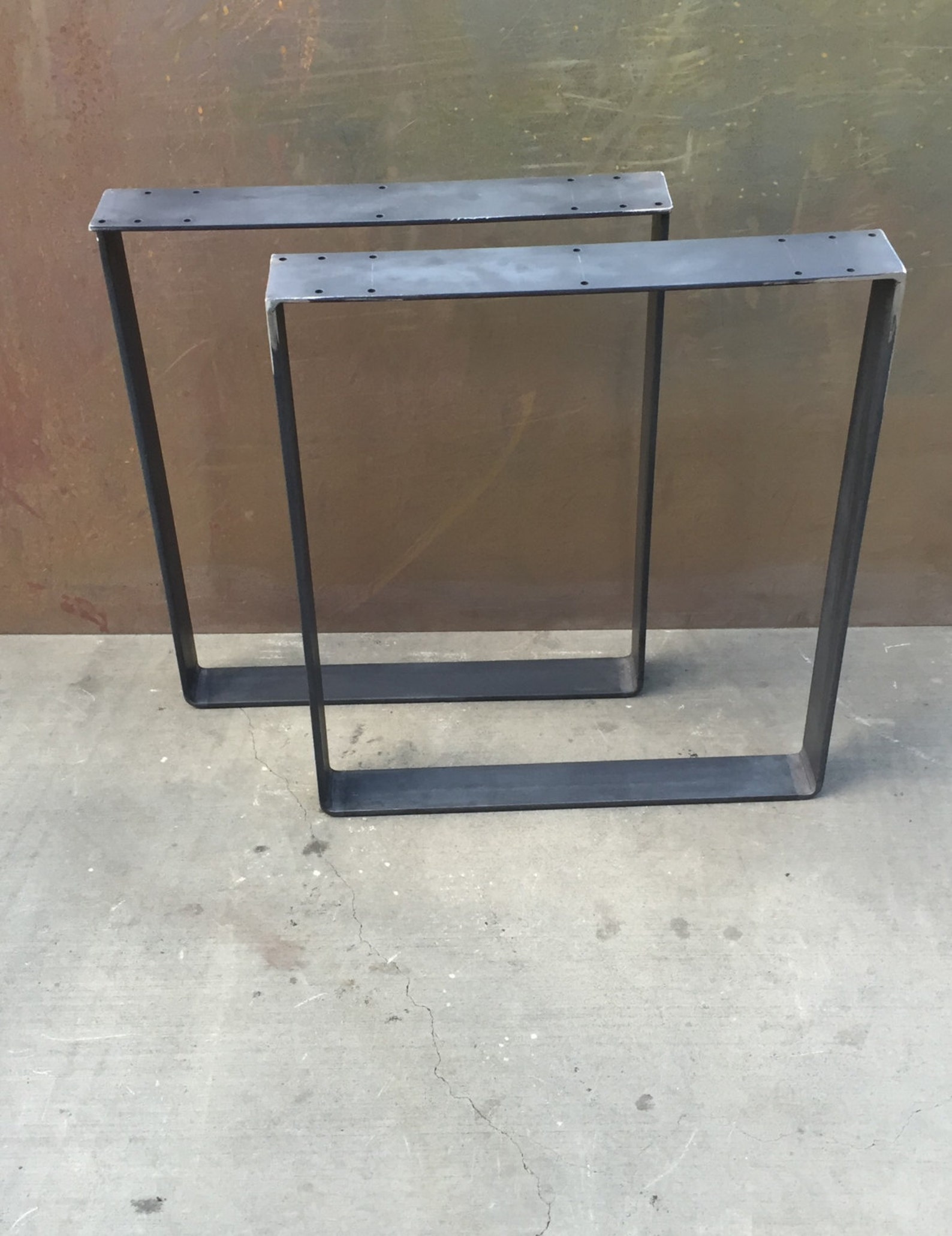 Steel Iron Metal Table Legs Set of 2 | Etsy