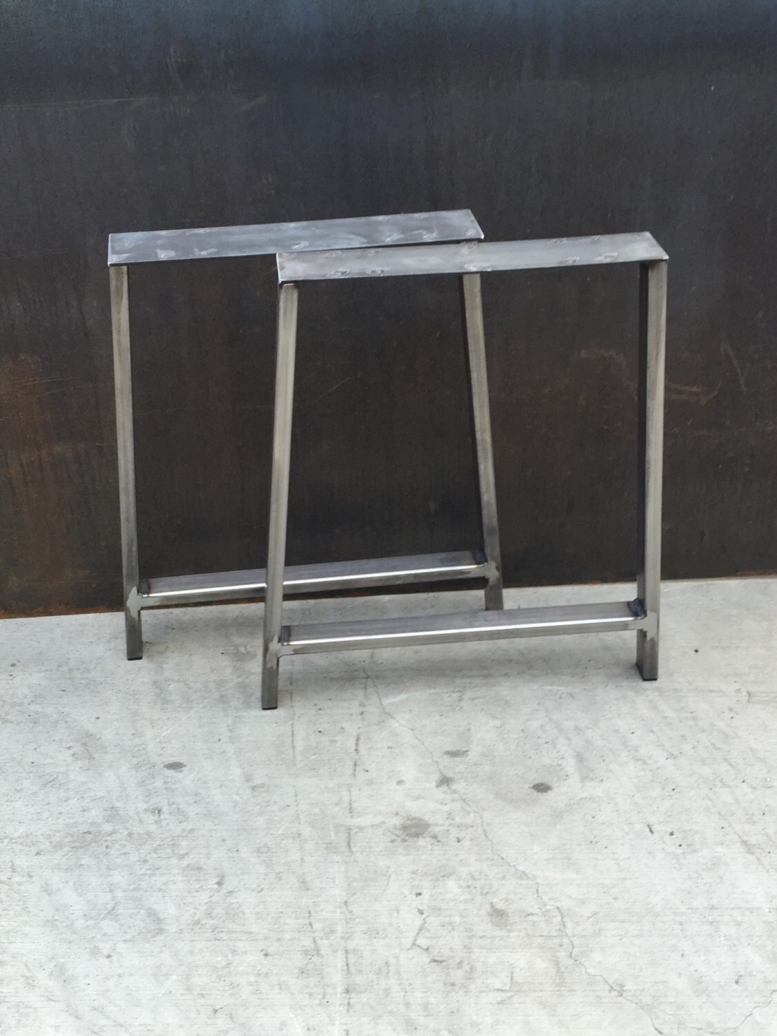 Metal table legs Taper set of 2 | Etsy
