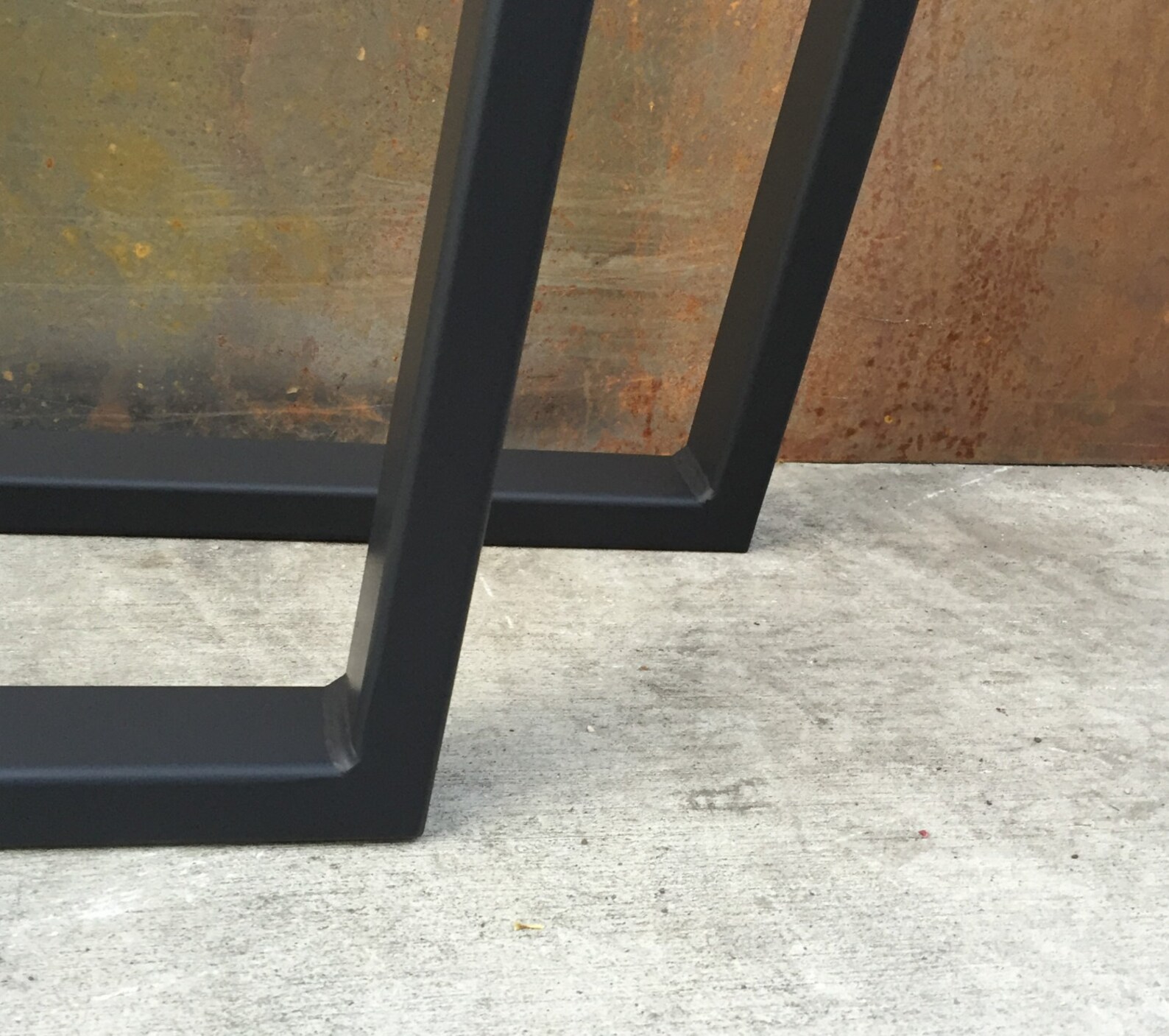 Steel Table Legs Taper Set of 2 Any Size - Etsy