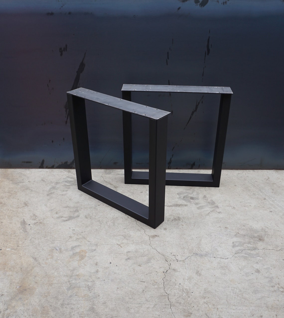 4'' X 2'' Metal Steel Iron Table Legs / Bases | Etsy