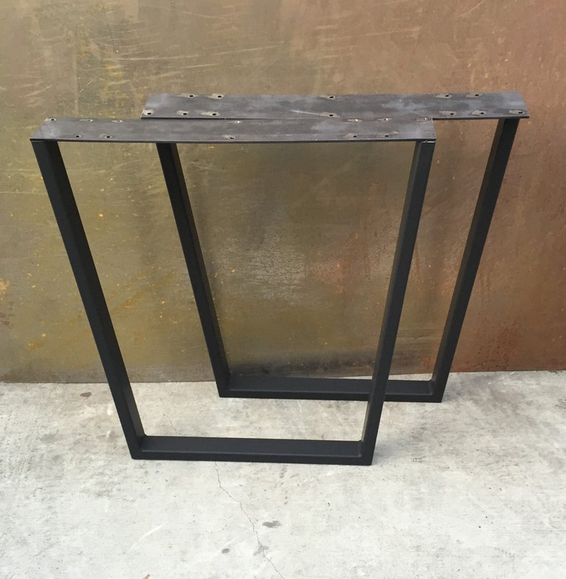 Steel table legs Taper set of 2 Any Size | Etsy