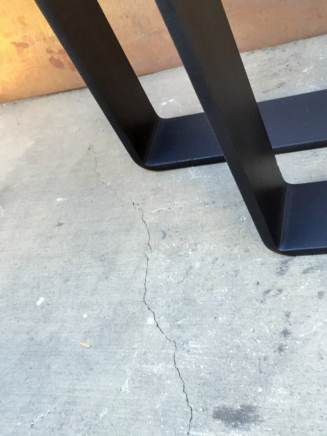 Metal table legs U set of 2 | Etsy