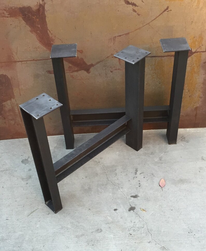 Metal Table Legs H Shape Set of 2 - Etsy