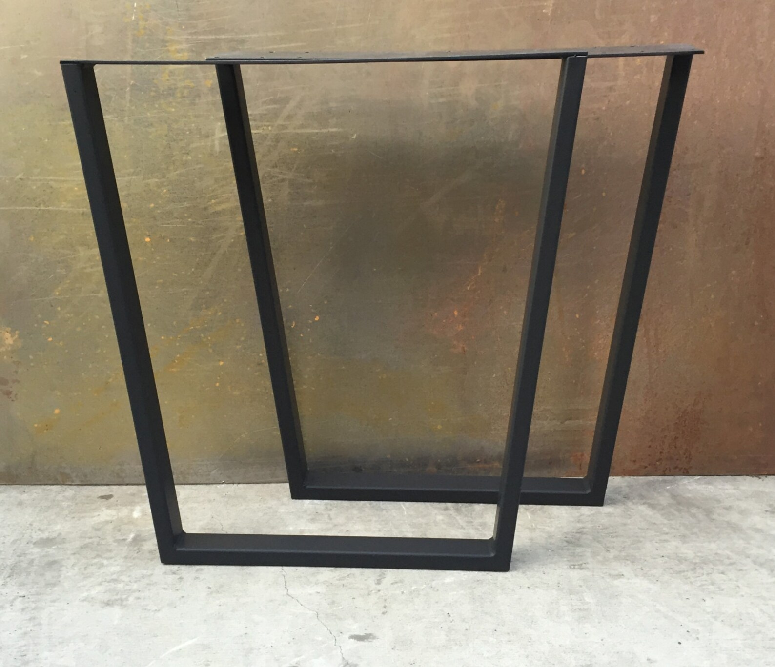 Steel Table Legs Taper Set of 2 Any Size - Etsy