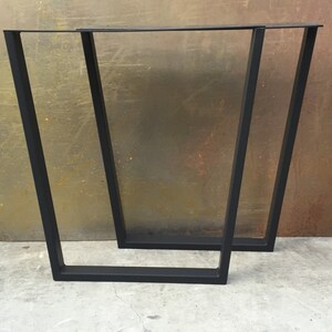 Steel Table Legs Taper Set of 2, Any Size - Etsy