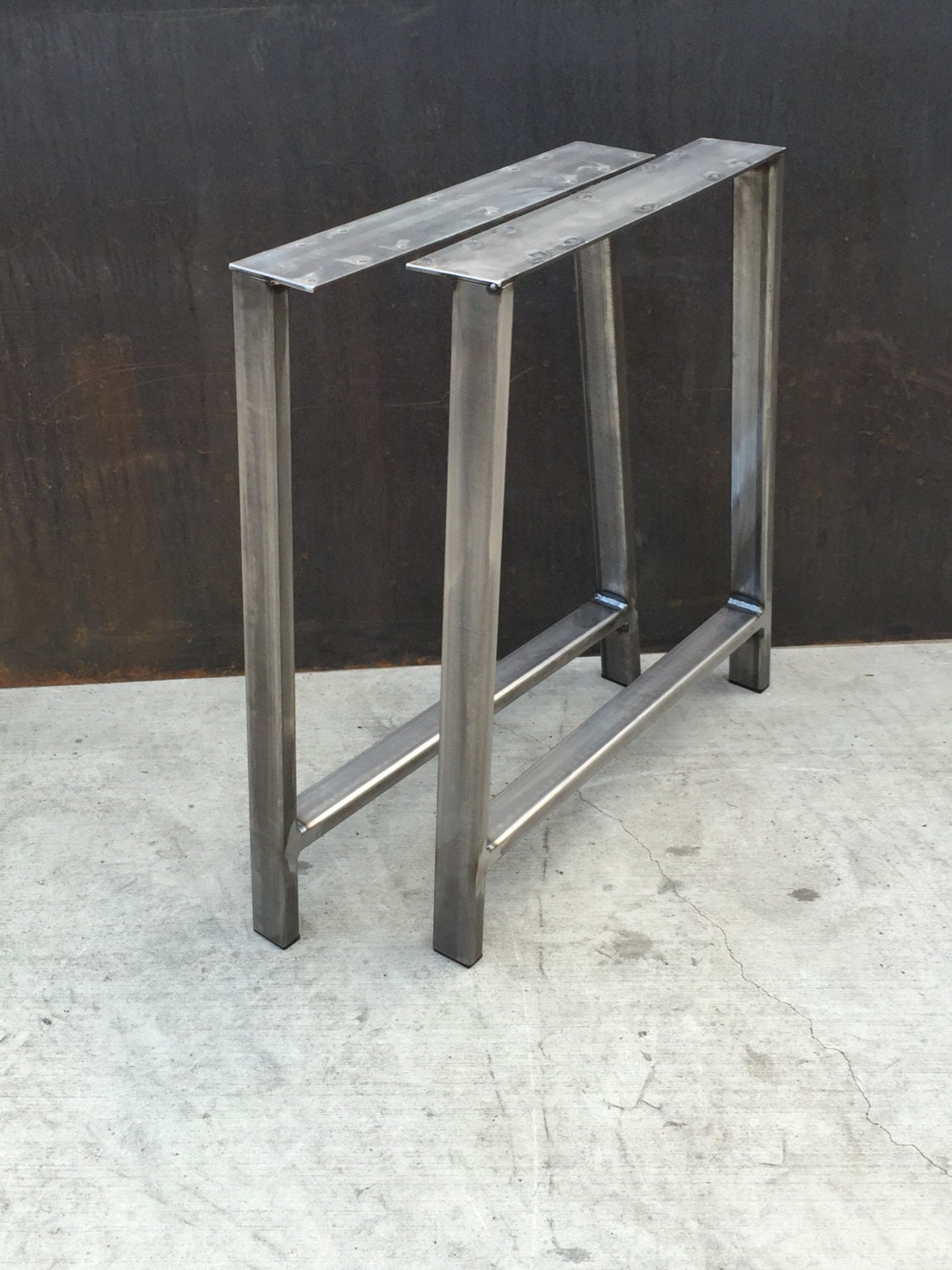 Metal table legs Taper set of 2 | Etsy