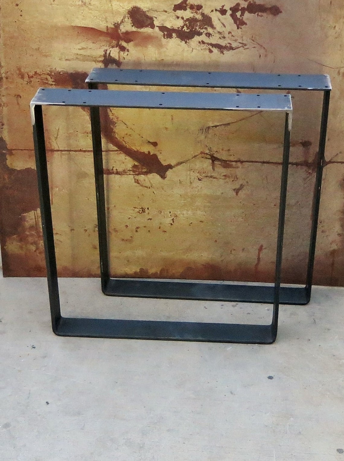 3''x3/8'' Metal Table Legs U Shape set of 2 | Etsy