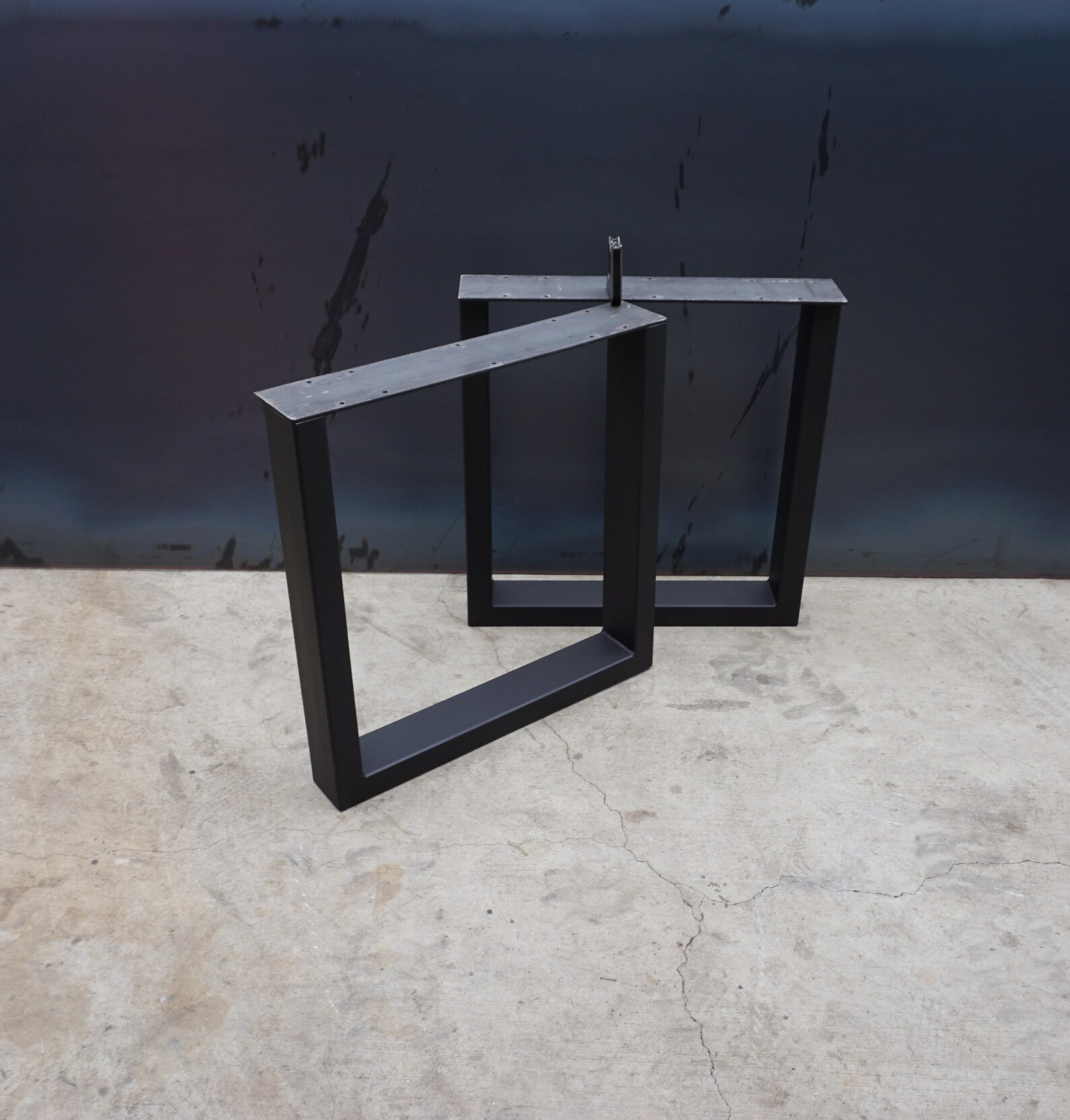 4'' X 2'' Metal Steel Iron Table Legs / Bases - Etsy