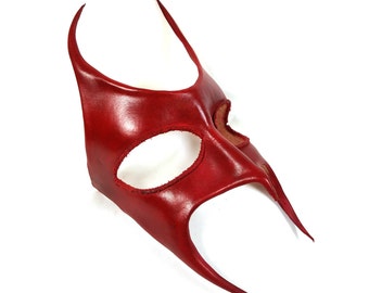 Leather Devil Mask | Etsy