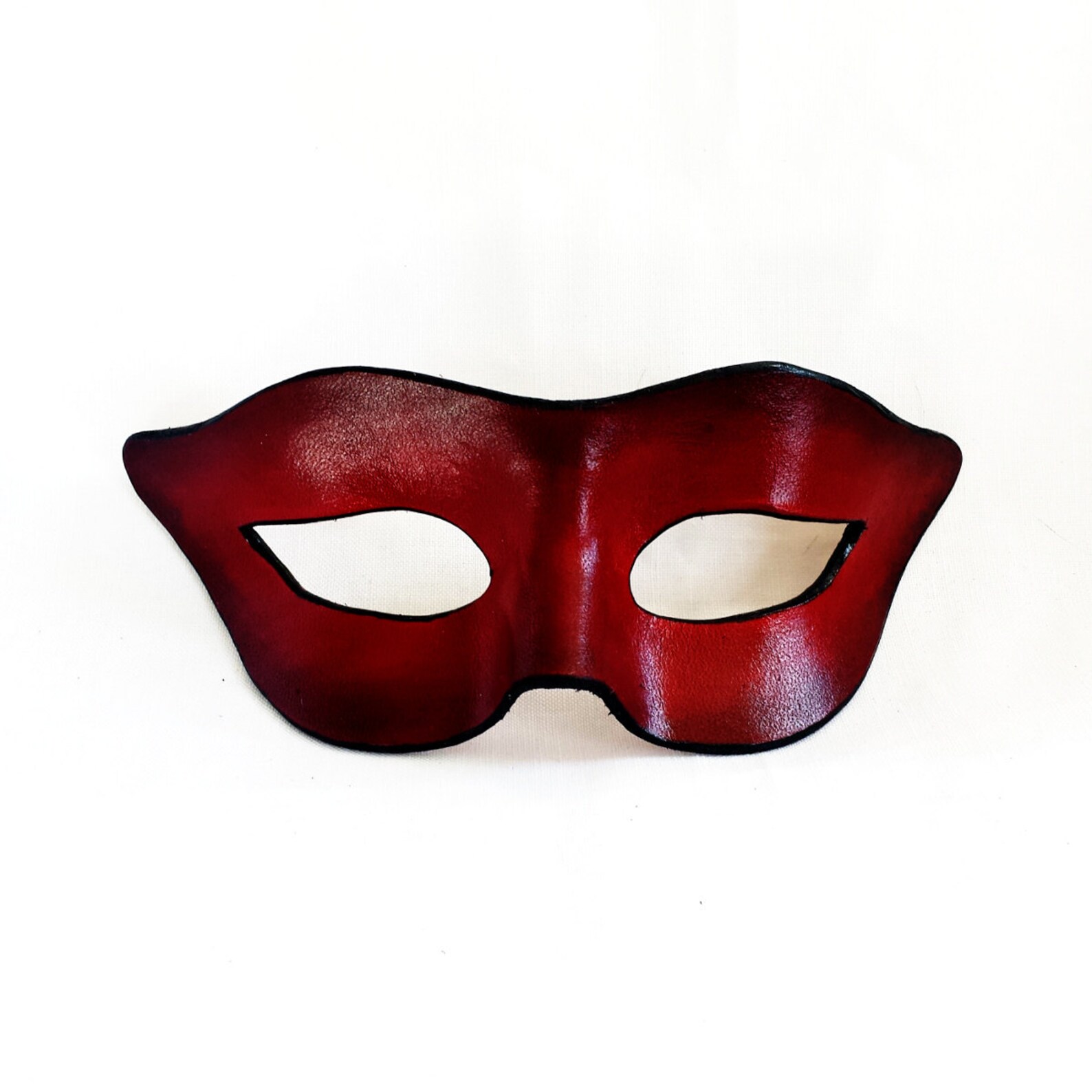 Red Leather Mask Sexy Red and Black Cat Mask for Cosplay | Etsy