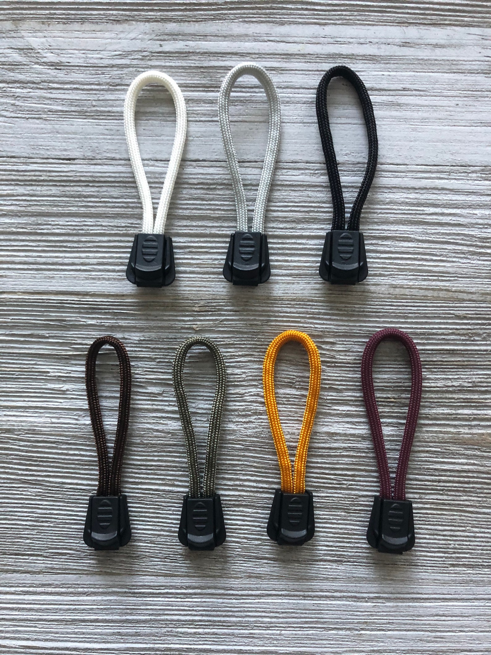Paracord Zipper Pull Cord Lock Set Backpack & Jacket Accessory - Etsy