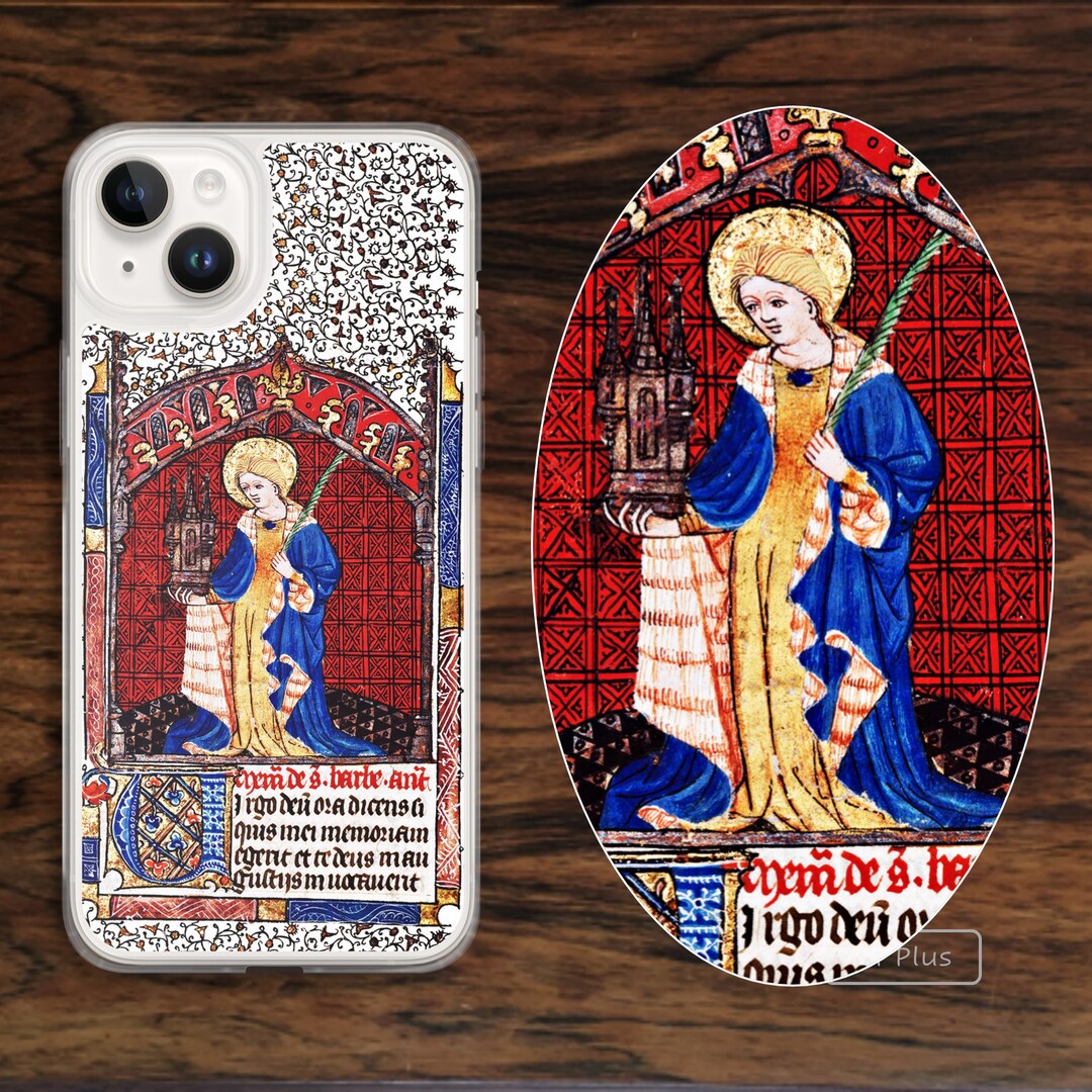 Medieval Art iPhone Case With Pretty Floral Pattern and - Etsy