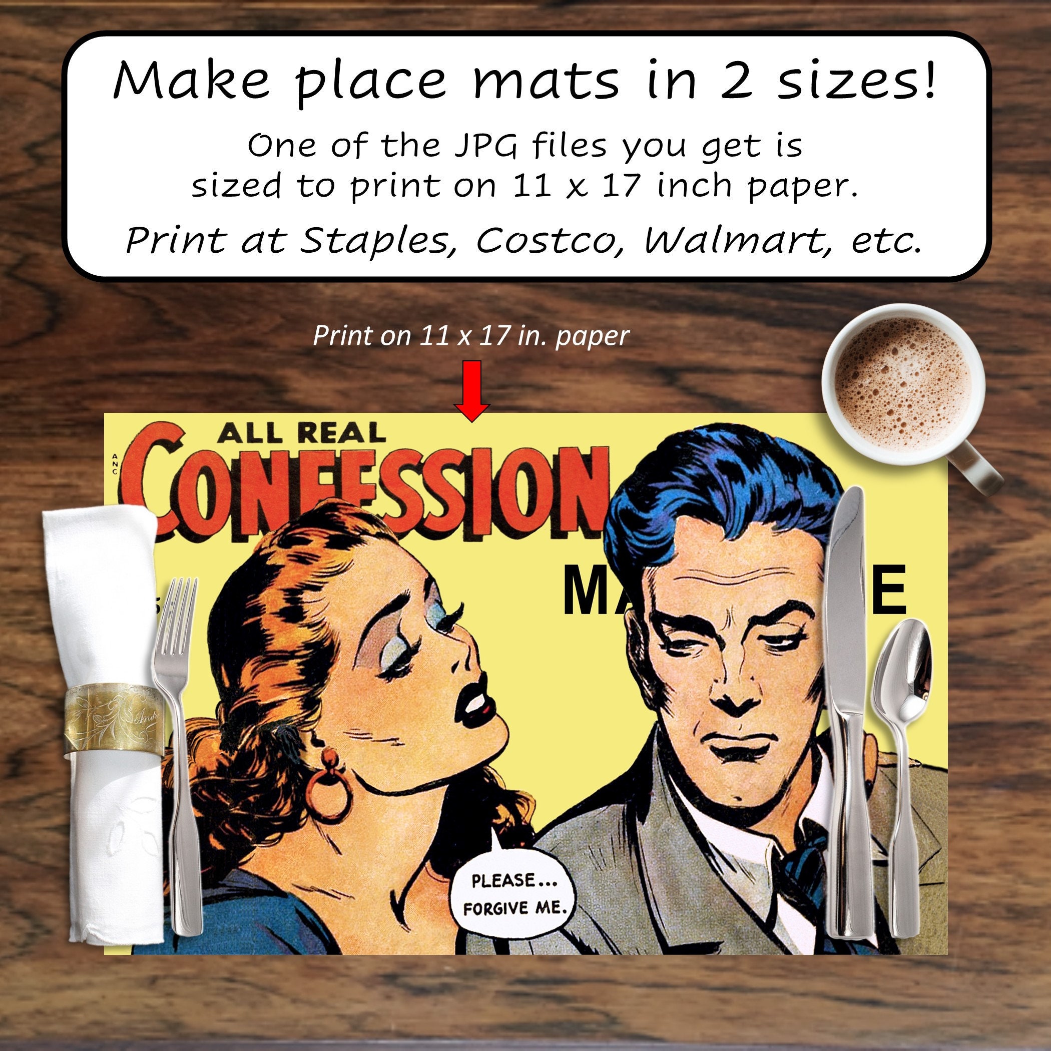 Downloadable Vintage Comic Book Cover Printable Wall Art - Etsy