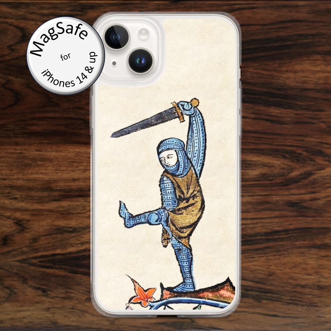 Funny Medieval Knight iPhone Magsafe Case: Middle Ages Art (17) - Etsy