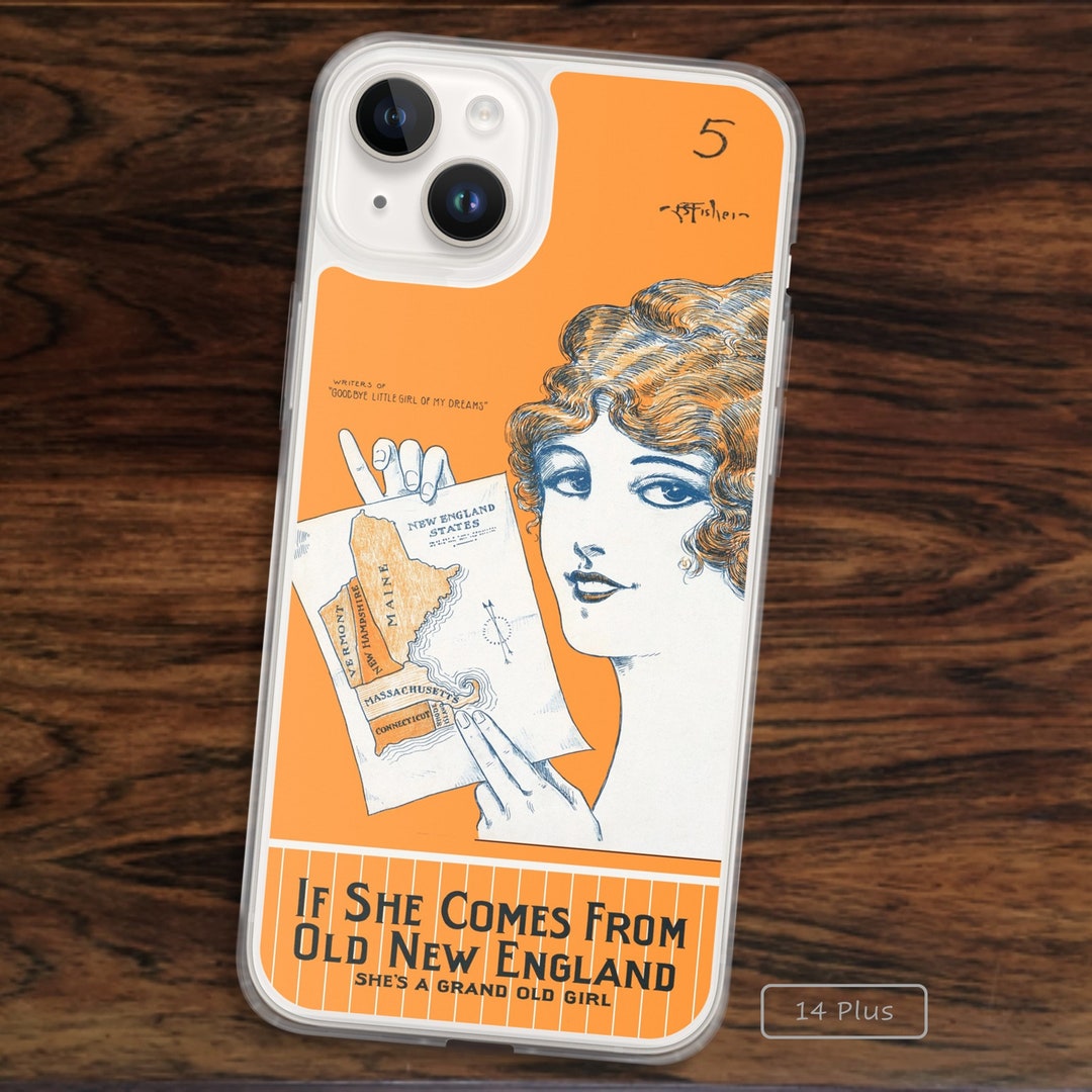 Funky Orange iPhone Case About New England Flapper Girls From 1900s ...
