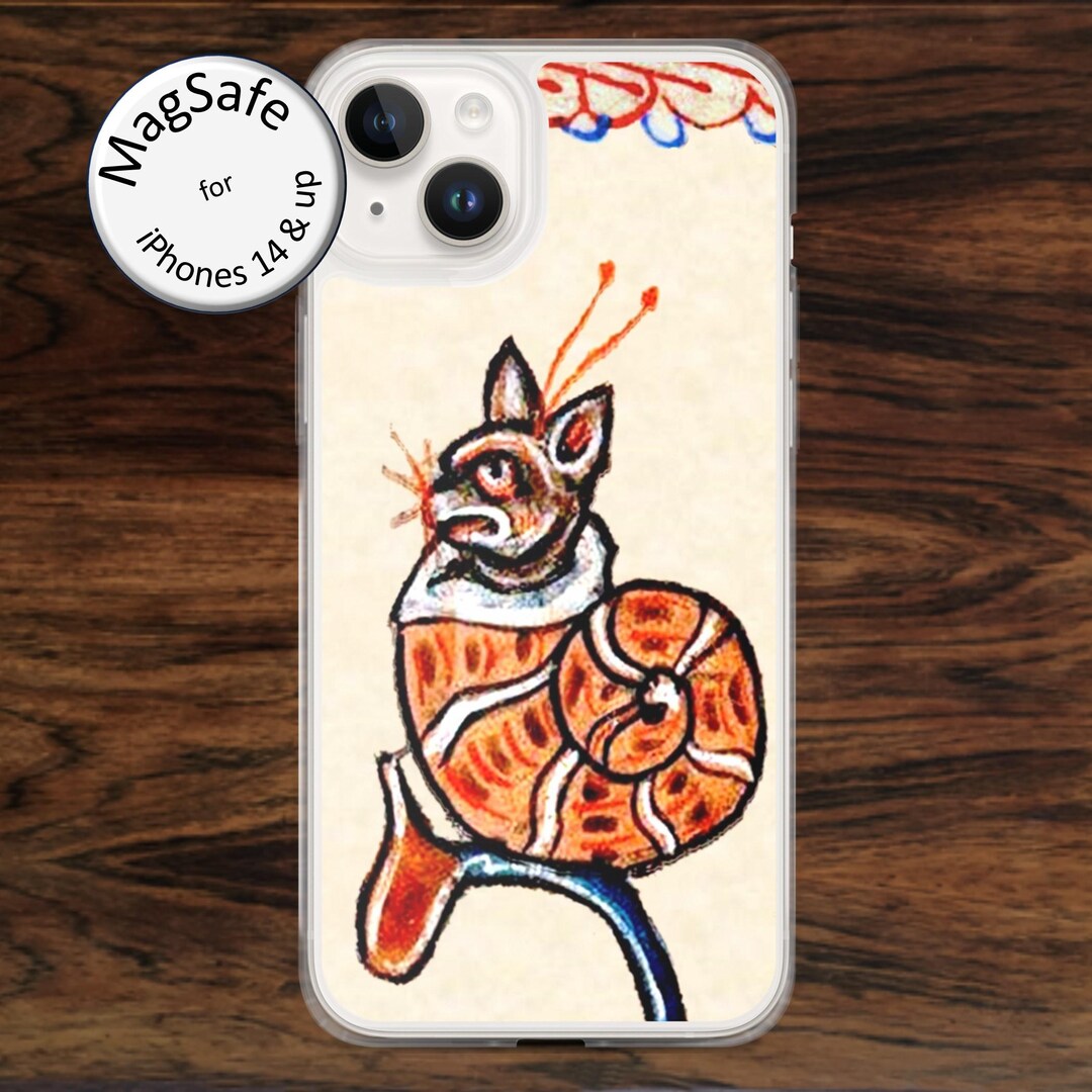 Medieval Cat Slug iPhone Magsafe Case: Quirky Funny Animal Art for ...