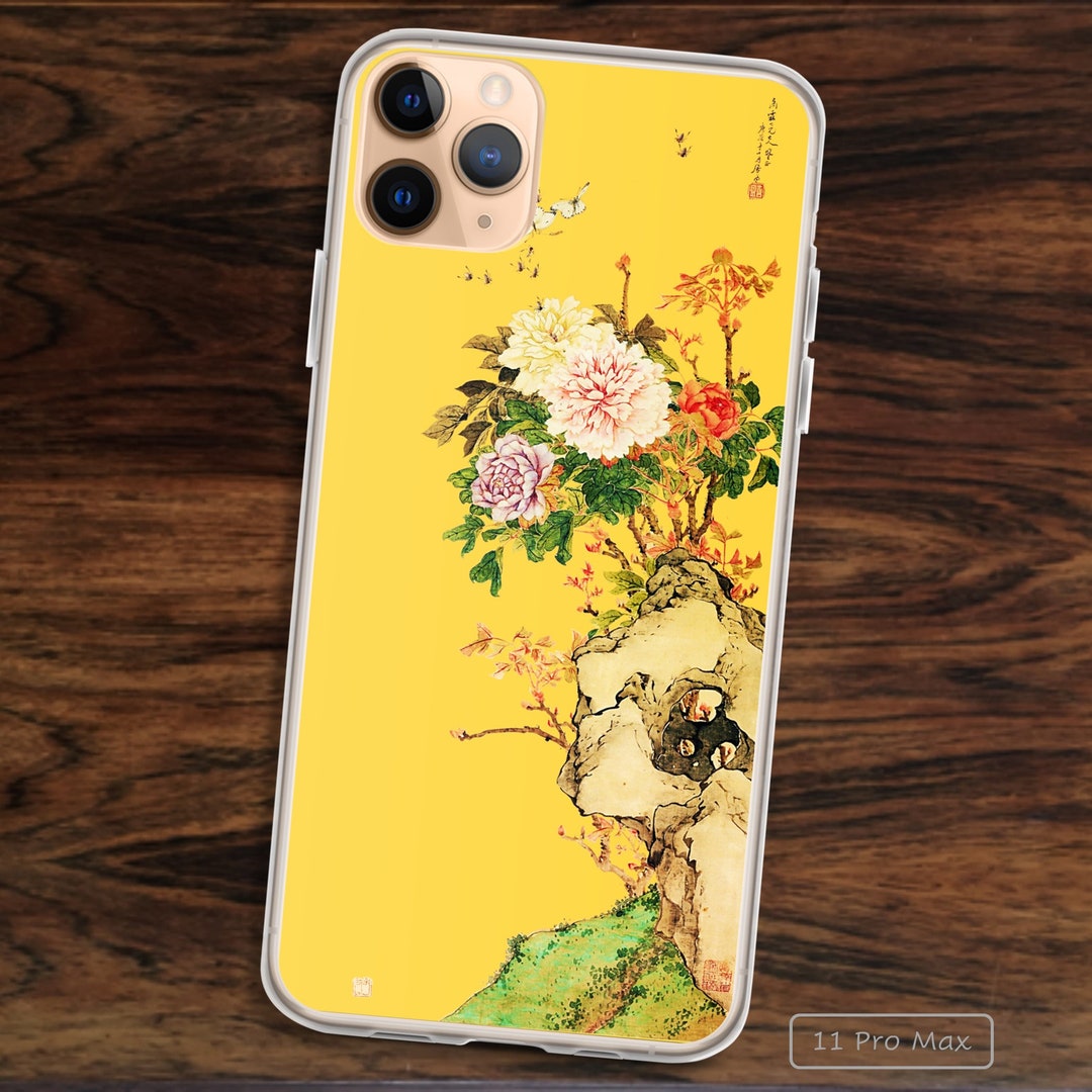 Chinese Floral iPhone Case With Pretty Flowers in Asian Design Style ...