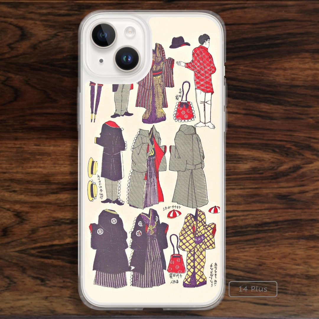 Japanese iPhone Case With Paper Doll Cut-outs From Late 19th Century - Etsy
