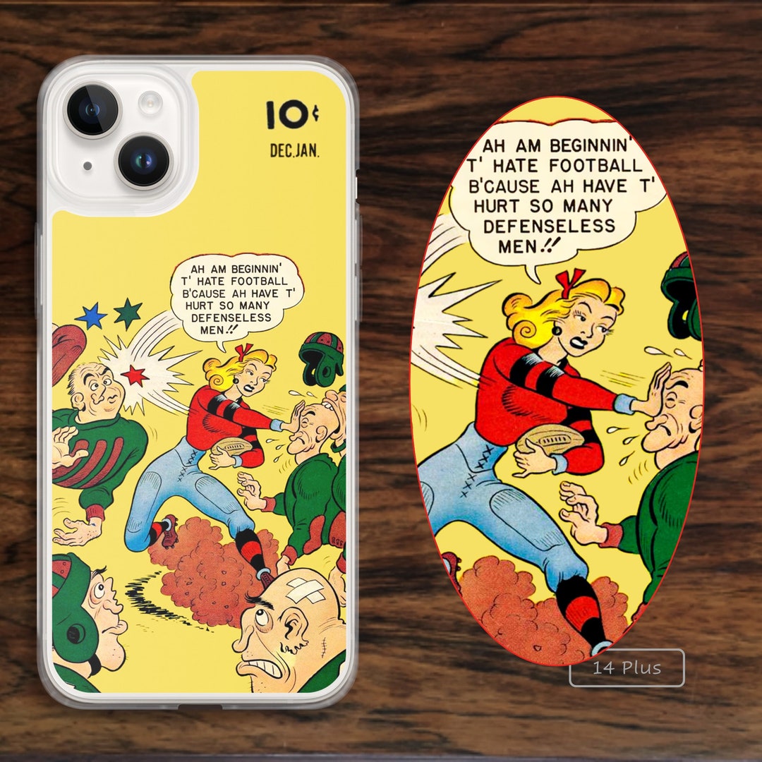 Comic Sports iPhone Case for Football Players, Athletes, Competitors ...