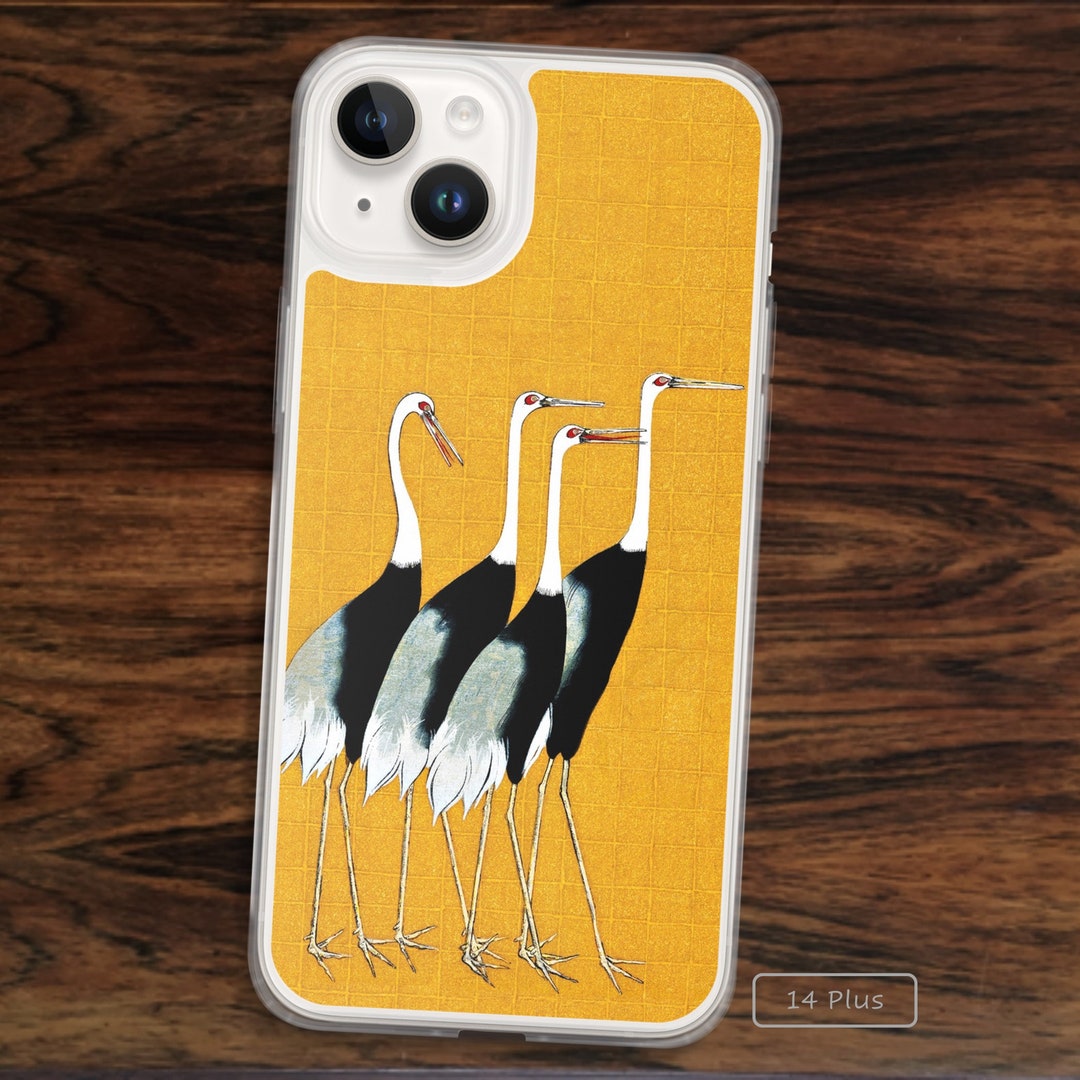 Pretty Japanese iPhone Case With Crane Birds in Fine Art Asian Painting ...