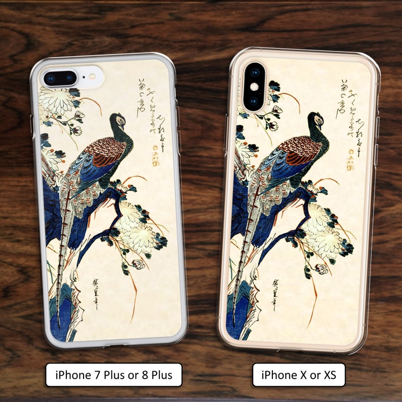 Japanese Bird Flower Iphone Case Using Beautiful Hiroshige - Etsy
