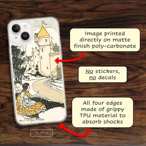 Fairy Tale Castle iPhone Case With Vintage Folk Story Illustration ...