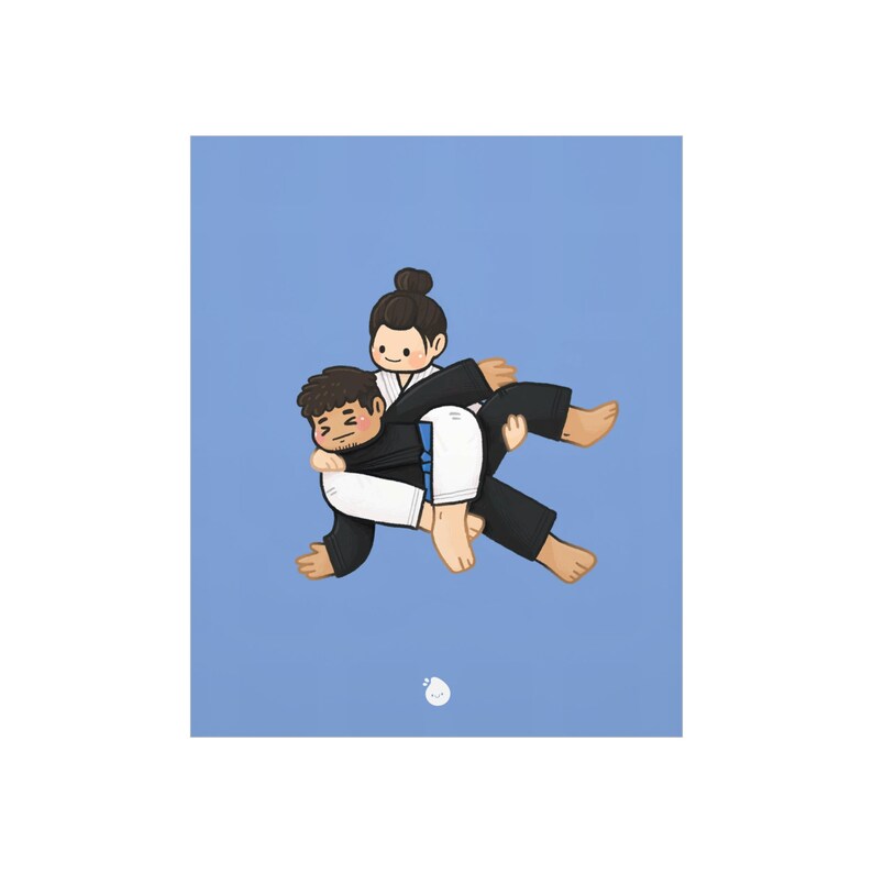 BJJ Bow and Arrow Cute Art Print Jiu Jitsu Poster - Etsy