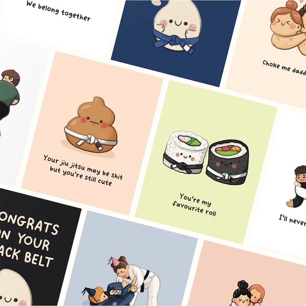 You Sweep Me off My Feet BJJ Card | Funny Jiu Jitsu Valentines Day Card ...