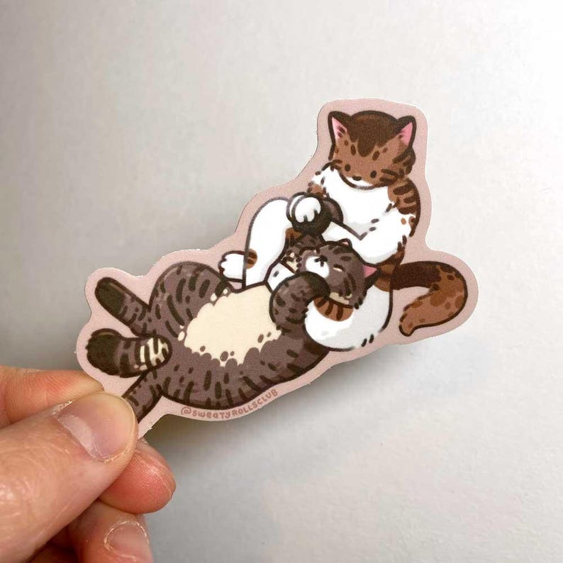BJJ Cat Guillotine Sticker: Jiu Jitsu Grappling Waterproof Vinyl ...