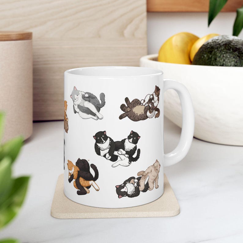 Jiu Jitsu Cats Mug | Cute BJJ Martial Arts Gift - Etsy