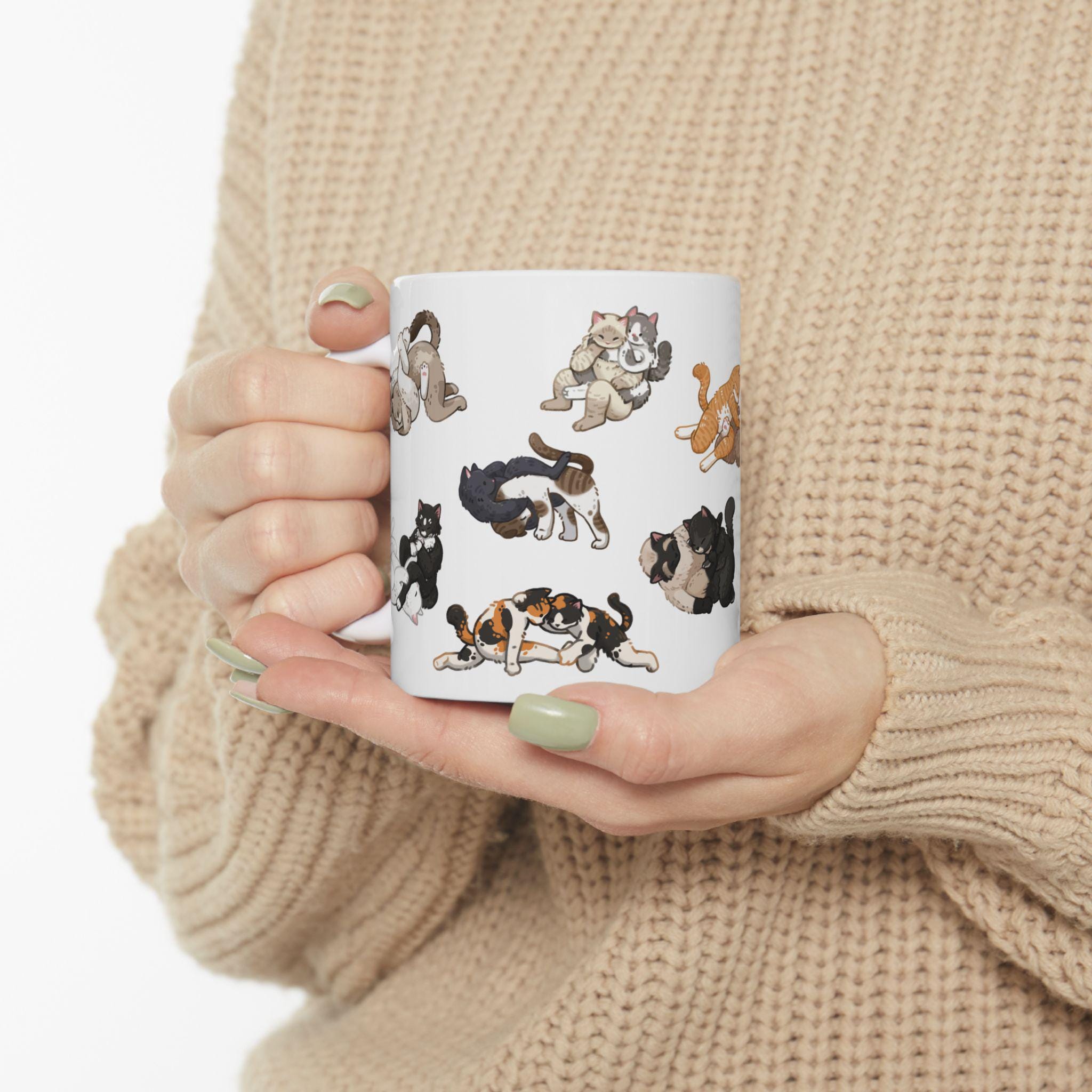 Jiu Jitsu Cats Mug | Cute BJJ Martial Arts Gift - Etsy
