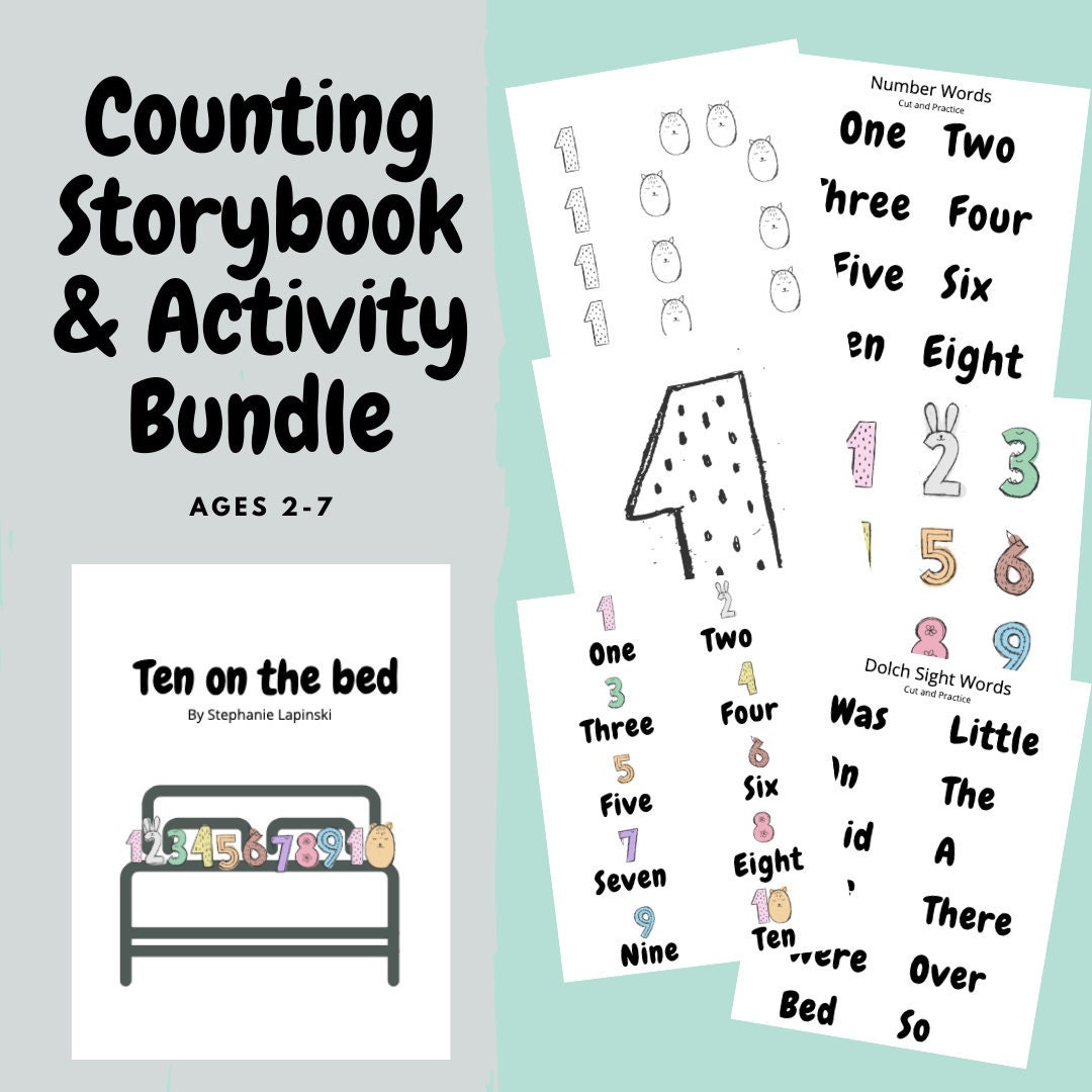 Counting Storybook & Activity Bundle - Etsy
