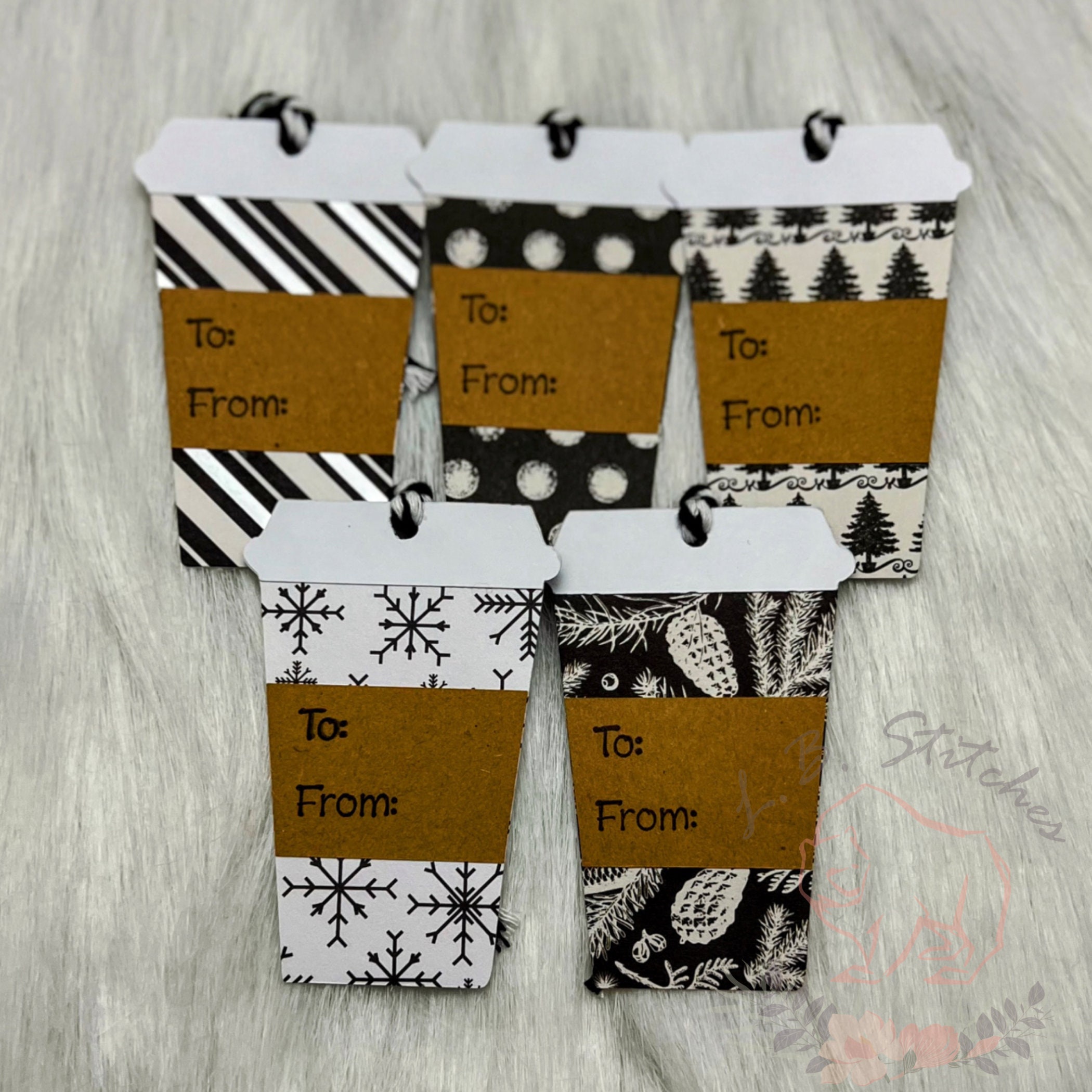 Holiday Gift Tags Coffee Tags to From Tags Handmade Gift Tags - Etsy