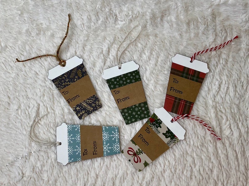 Holiday Gift Tags Coffee Tags To From Tags Handmade Gift | Etsy