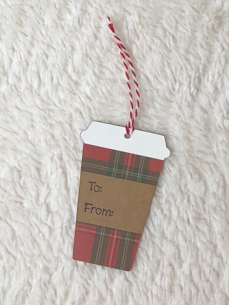 Holiday Gift Tags Coffee Tags To From Tags Handmade Gift | Etsy
