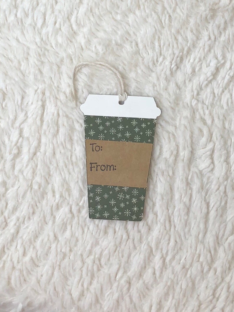 Holiday Gift Tags Coffee Tags To From Tags Handmade Gift | Etsy