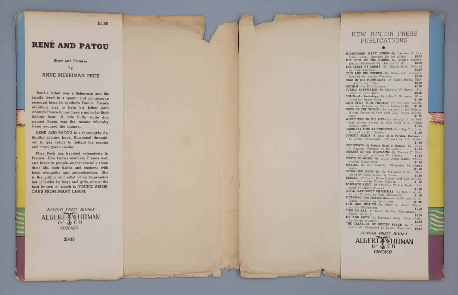 Anne Merriman Peck René and Patou Vintage 1st Edition - Etsy