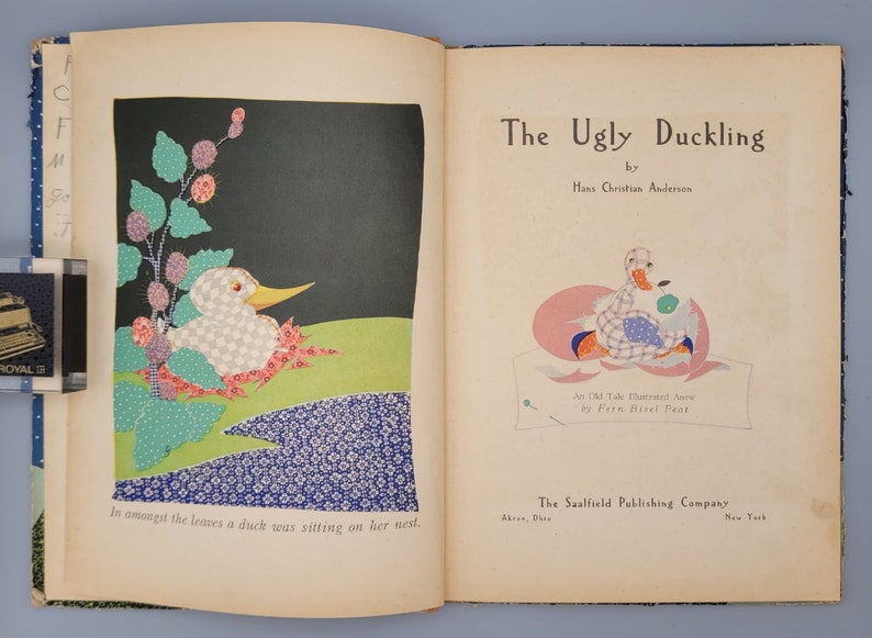Hans Christian Andersen, the Ugly Duckling, Vintage Hardcover Children ...