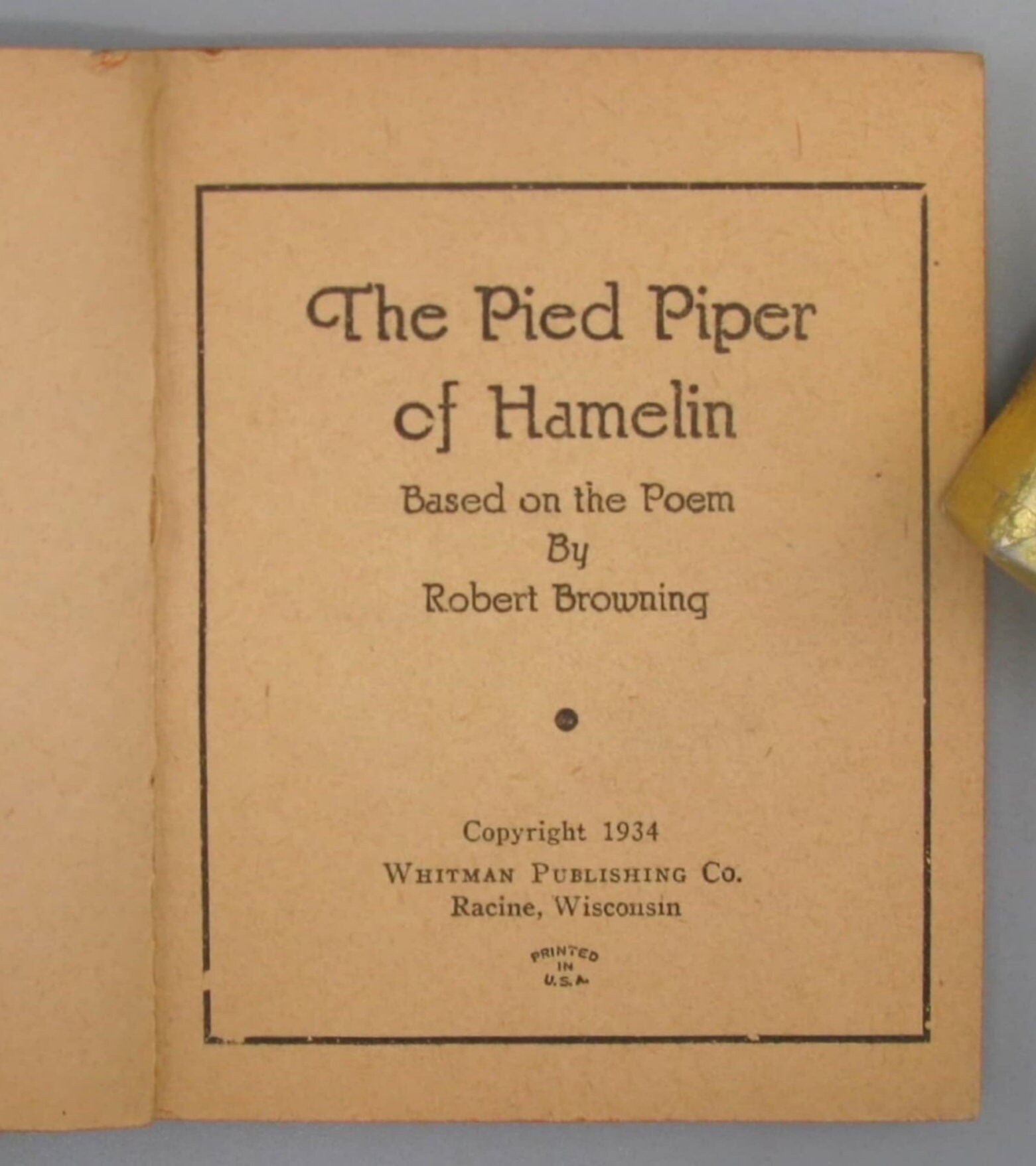 Robert Browning, the Pied Piper of Hamlin, Vintage Whitman Illustrated ...