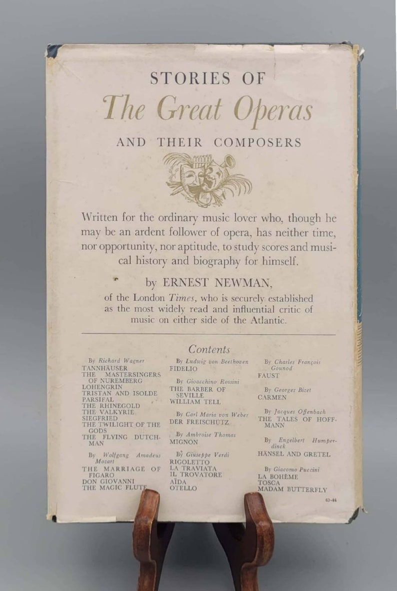 Ernest Newman, More Stories of Famous Operas, Vintage Book W/ Dust ...