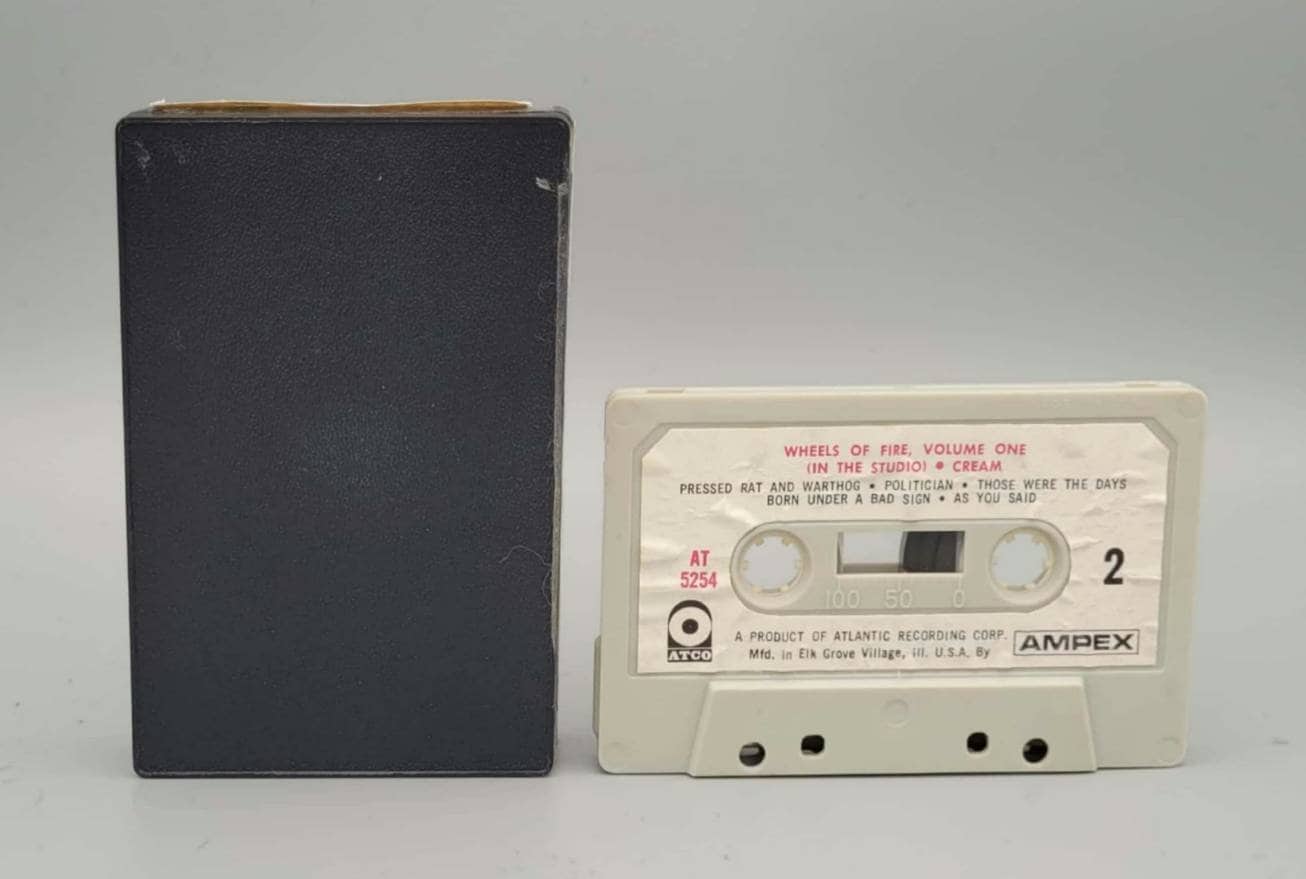 Cream, Wheels of Fire, Vintage Ampex Paper Label Cassette Tape (1968 ...