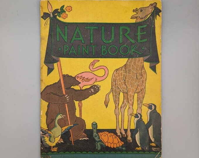 Thelma Bell & Corydon Bell, Nature Paint Book, Vintage Children's ...