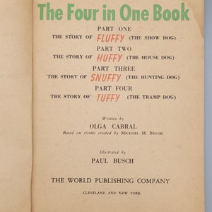 Olga Cabral, the Story of Fluffy (the Show Dog), Vintage Softcover ...