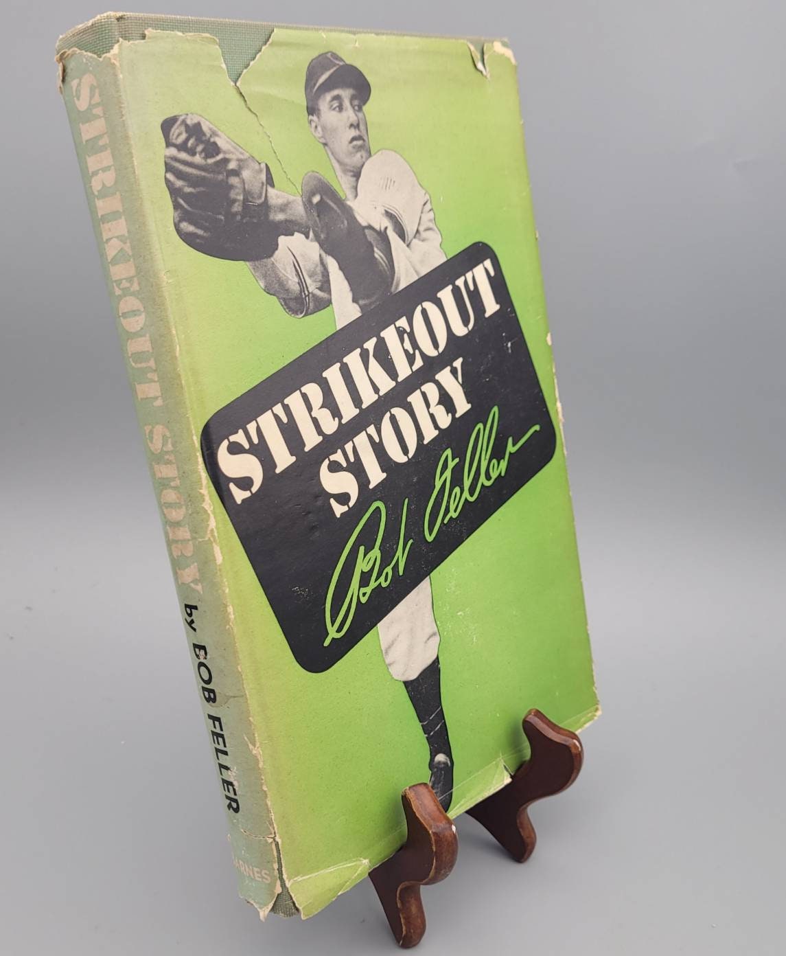 Bob Feller, Strikeout Story, Vintage 1st Edition Baseball Book W/ Dust ...