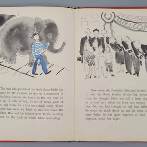 Rose Oller Harbaugh, Eddie Elephant Has A Party, Rare Vintage 1st ...